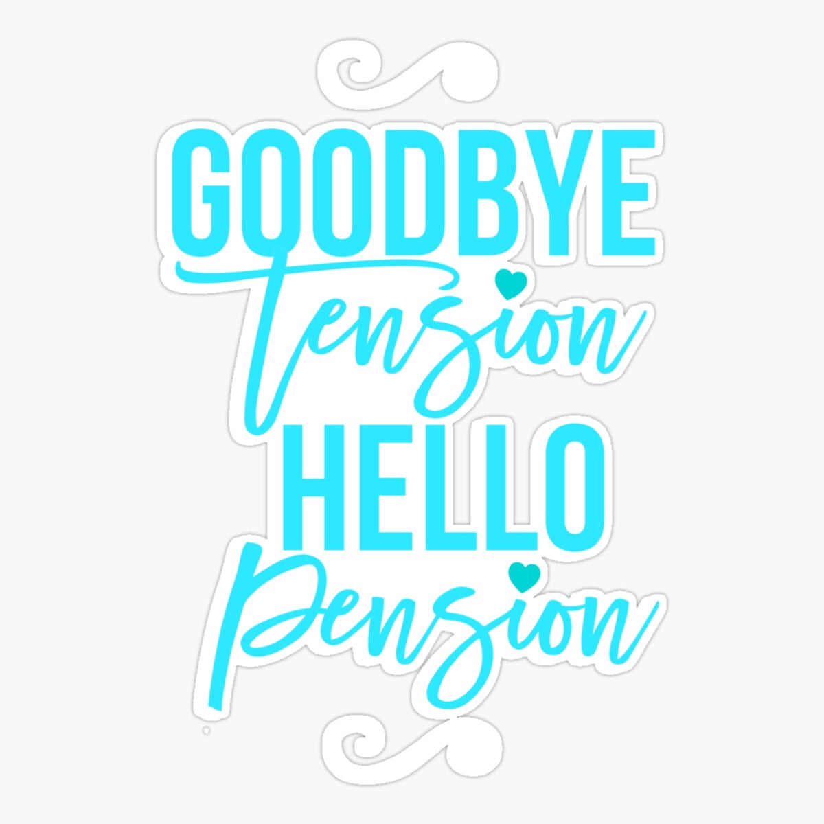 Maneki Retirement Goodbye Tension Hello Pension Seniors Gift Er, Phone ...