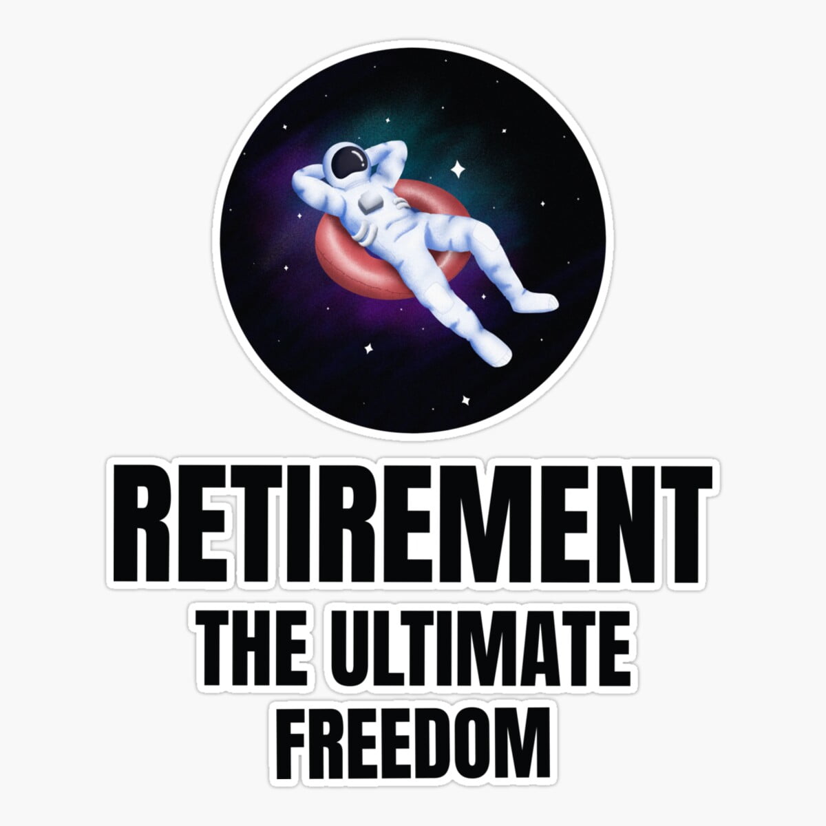 Maneki Retirement The Ultimate Freedom Er, Phone Decal Water Bottle ...