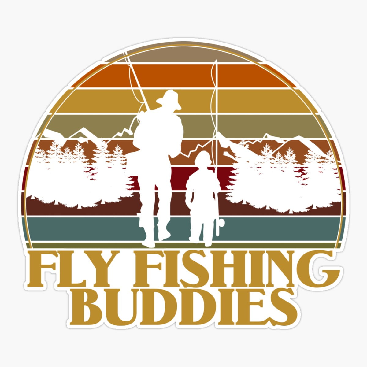 Maneki Retro Ather & Son Ly Ishing Buddies Or Lie | Trout Ly Isher And ...