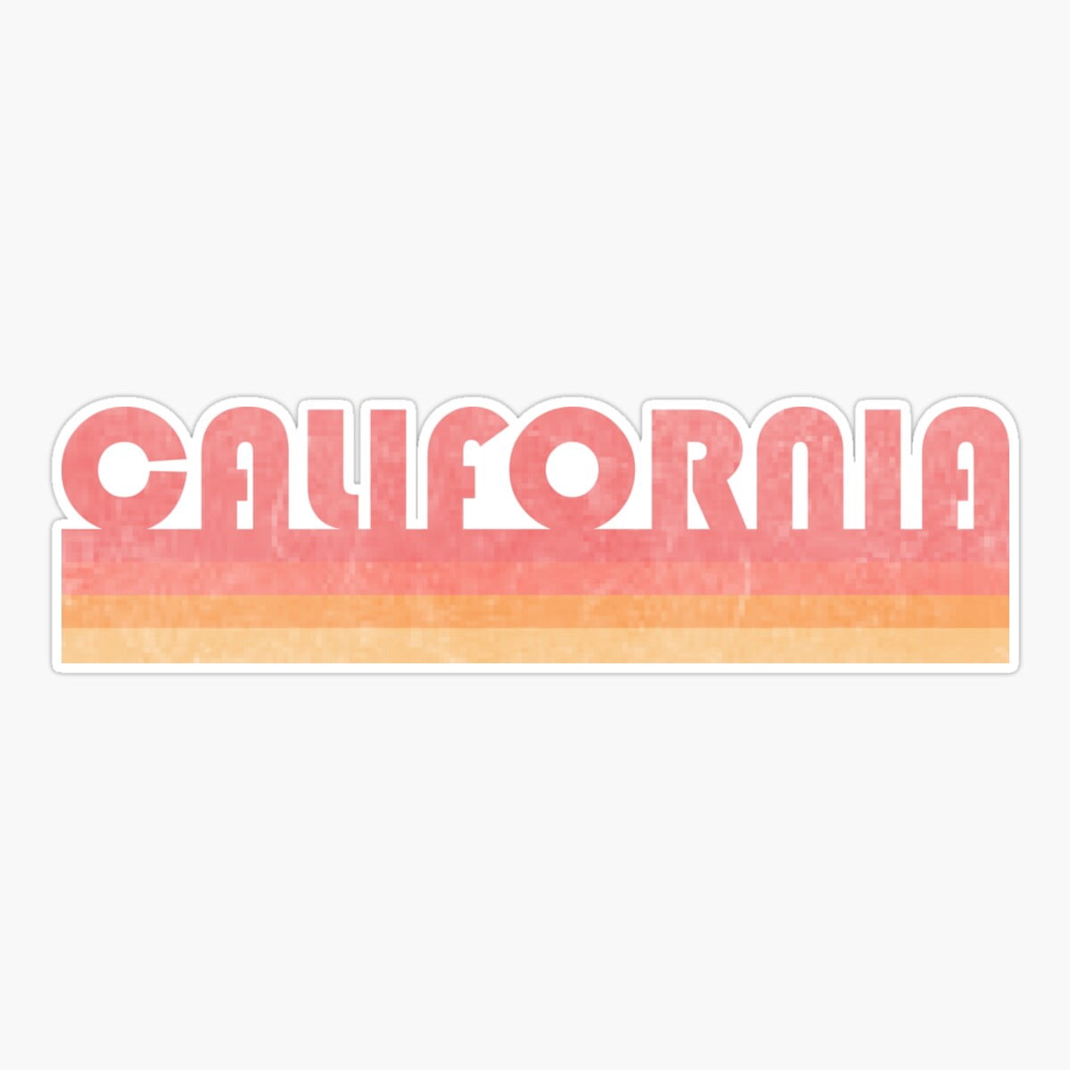 Maneki Retro California Sticker, Phone Decal Water Bottle Stickers Car ...
