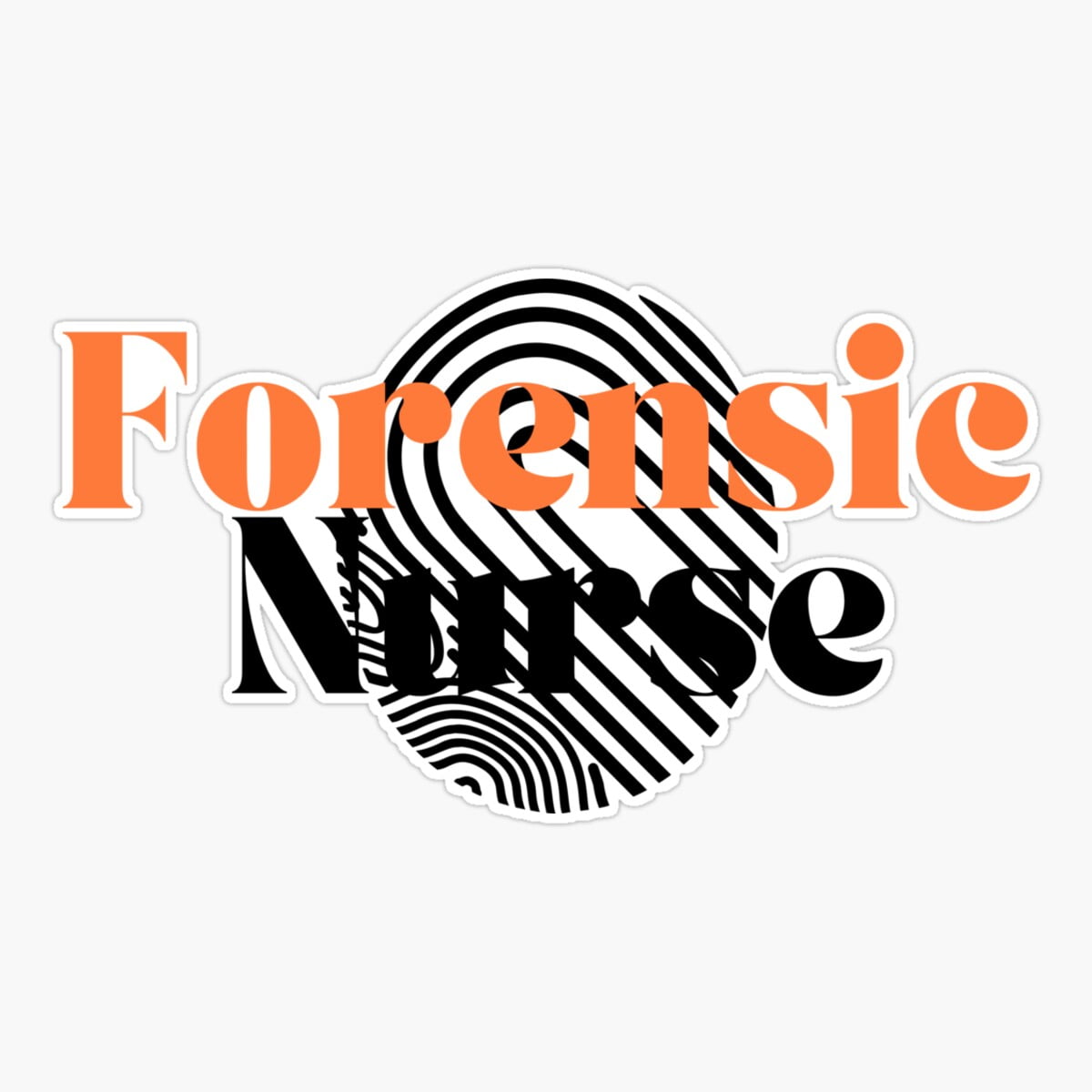 Maneki Retro Forensic Nurse Er, Phone Decal Water Bottle Stickers Car ...