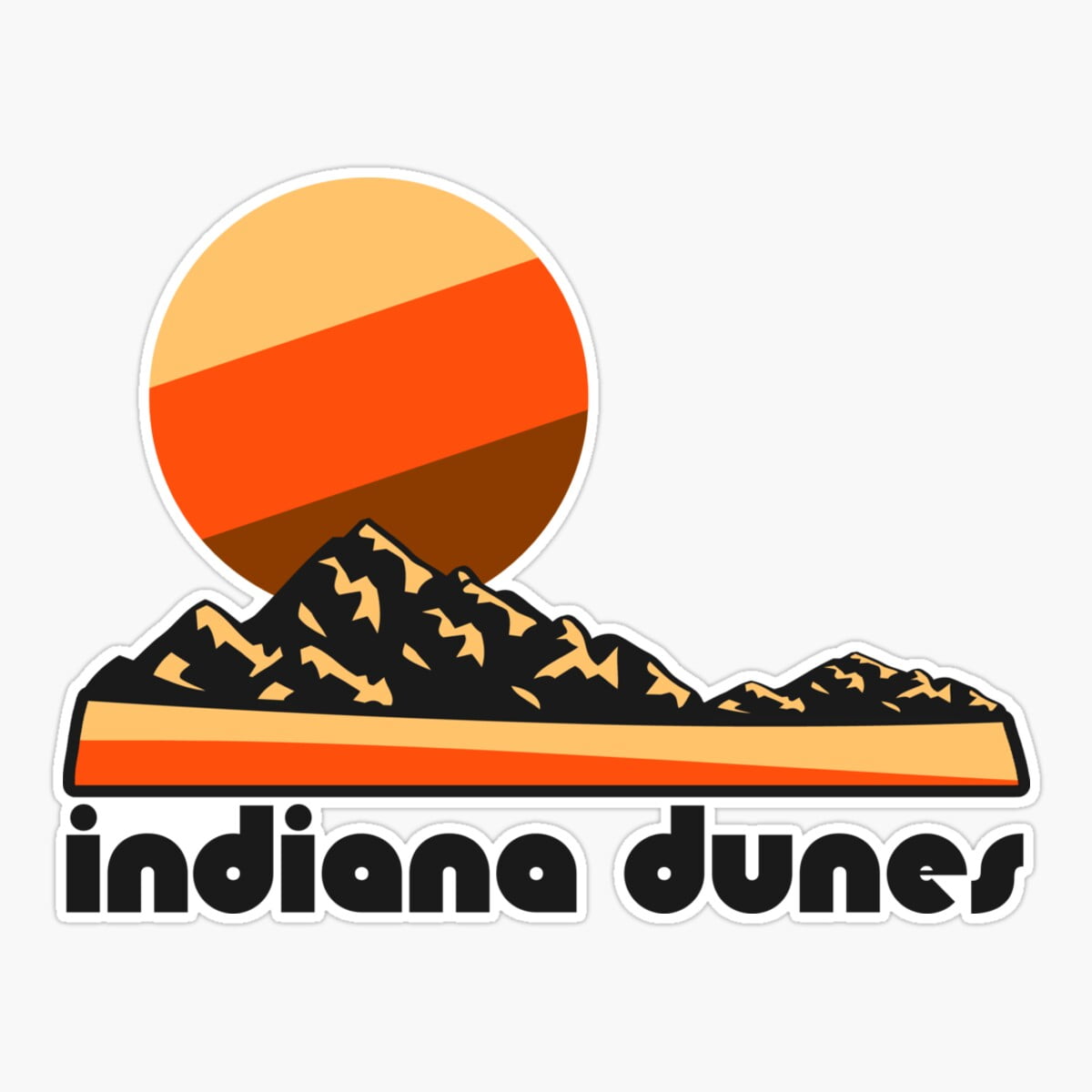 Maneki Retro Indiana Dunes ))(( Tourist Souvenir National Park Design ...