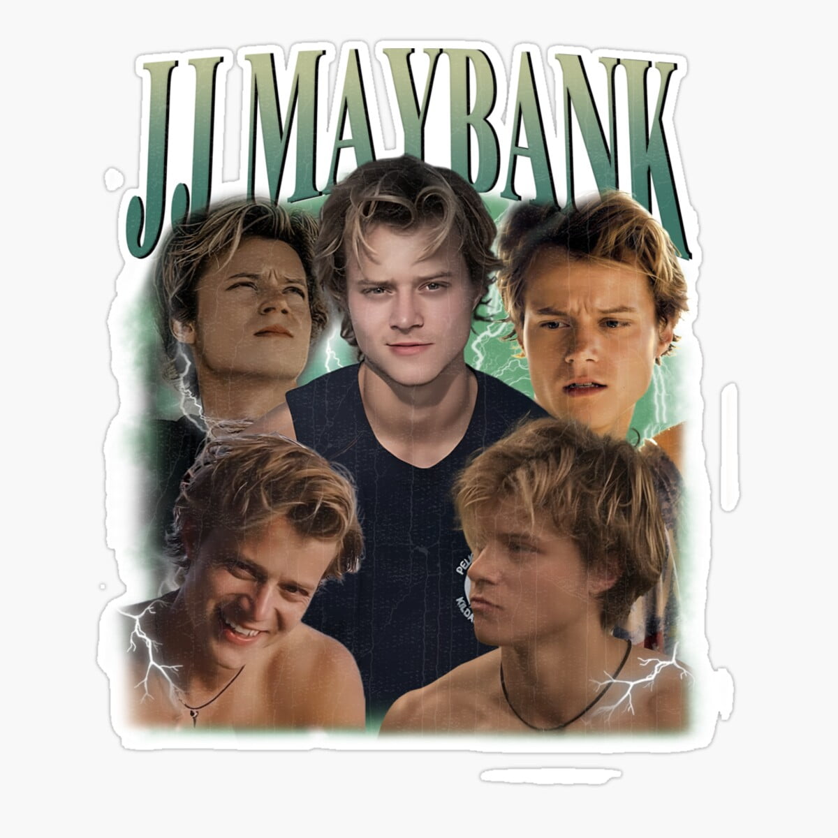 Maneki Retro Jj Maybank Vintage Bootleg 90S Style Sticker, Phone Decal ...