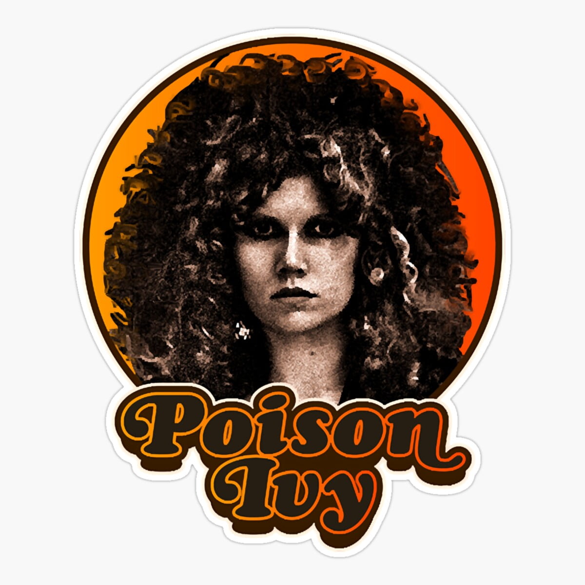 Maneki Retro Poison Ivy Tribute Sticker, Phone Decal Water Bottle ...