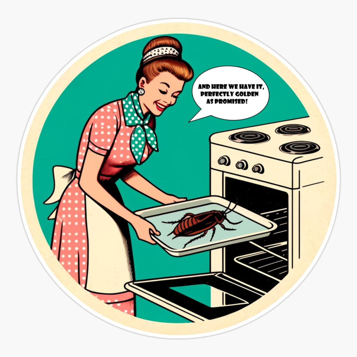 Maneki Retro Roast Surprise Sticker, Phone Decal Water Bottle Stickers ...