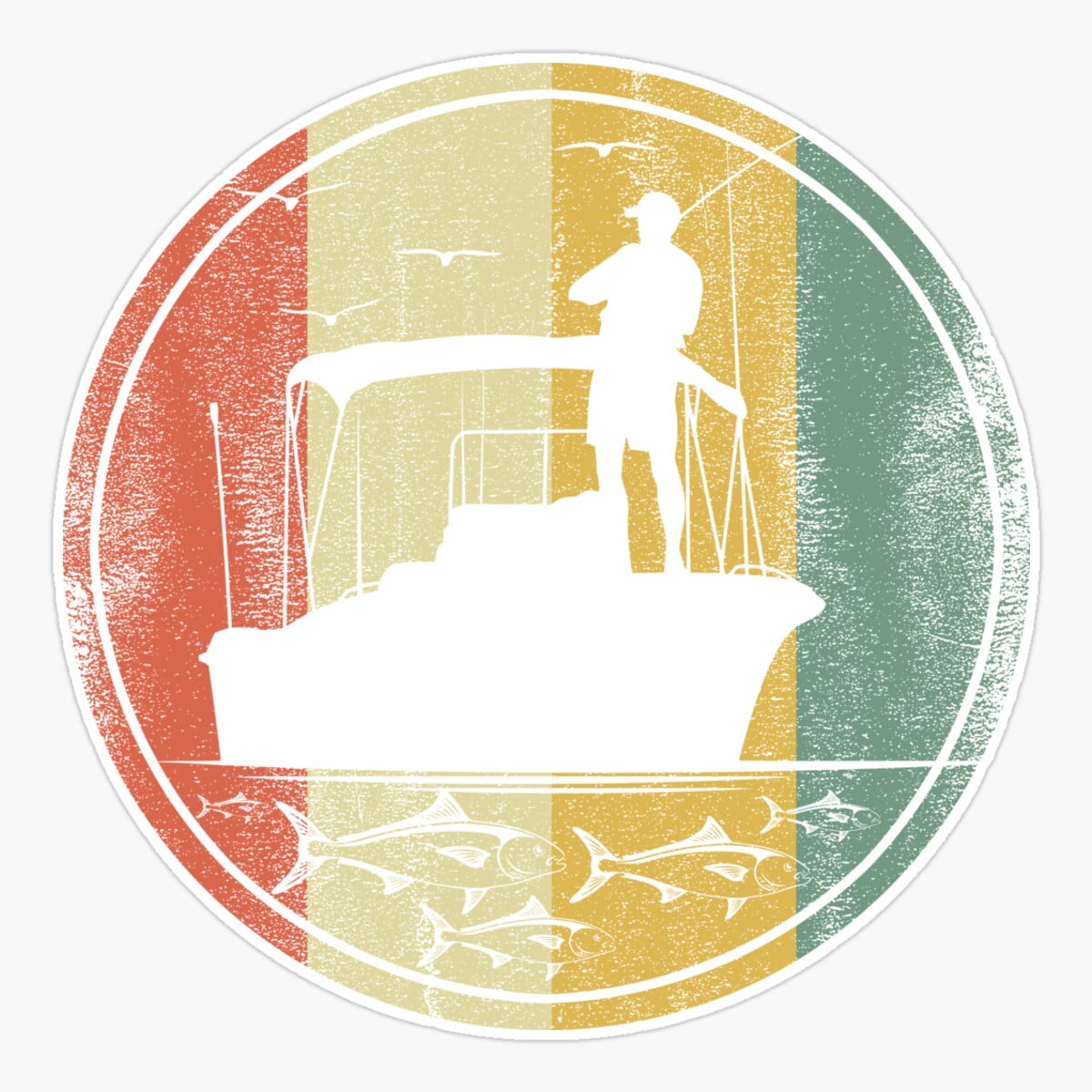 Maneki Retro Saltwater Deep Sea Ishing Lover Angler Isherman Sport ...