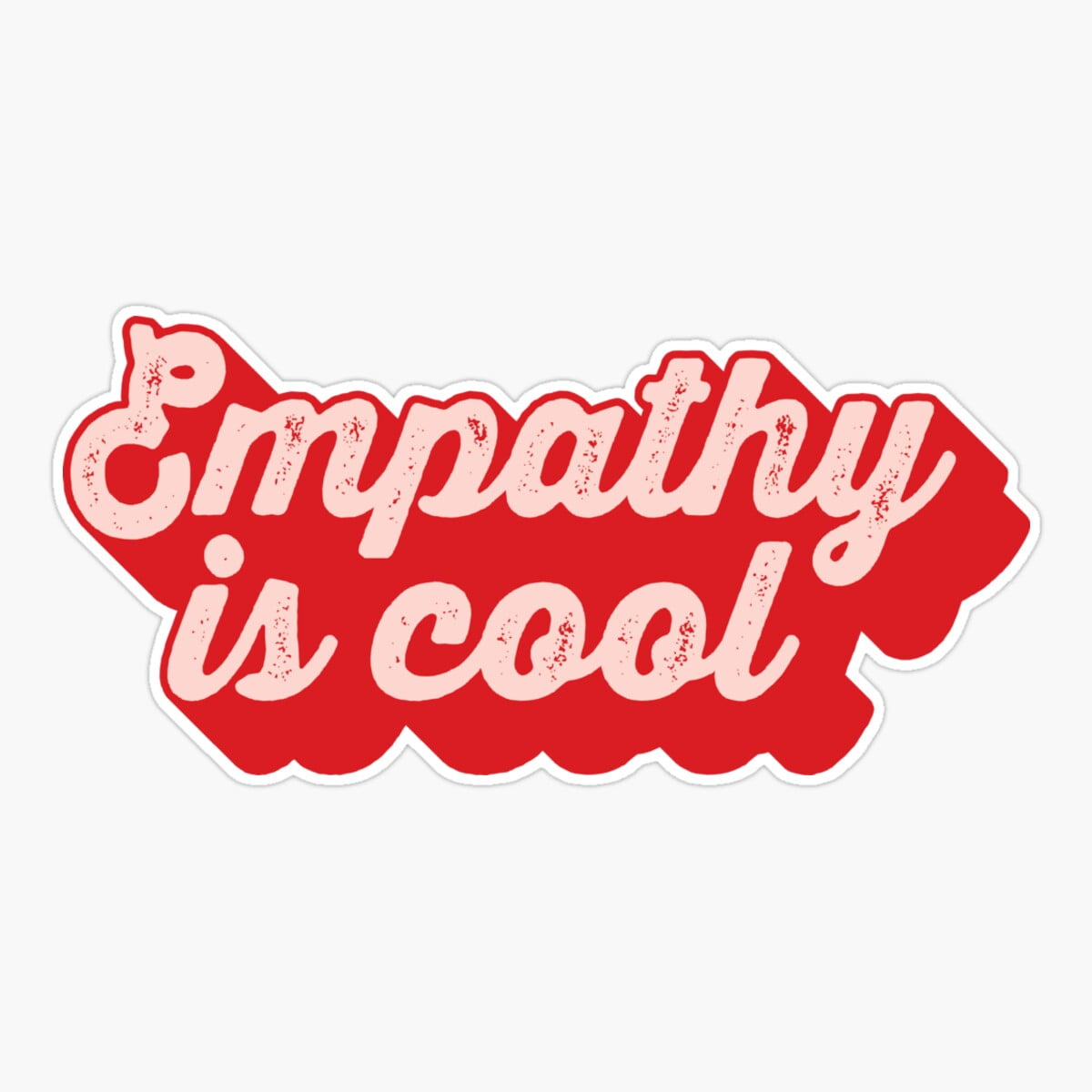 Maneki Retro Vintage Aesthetic Empathy Is Cool Sticker, Phone Decal ...