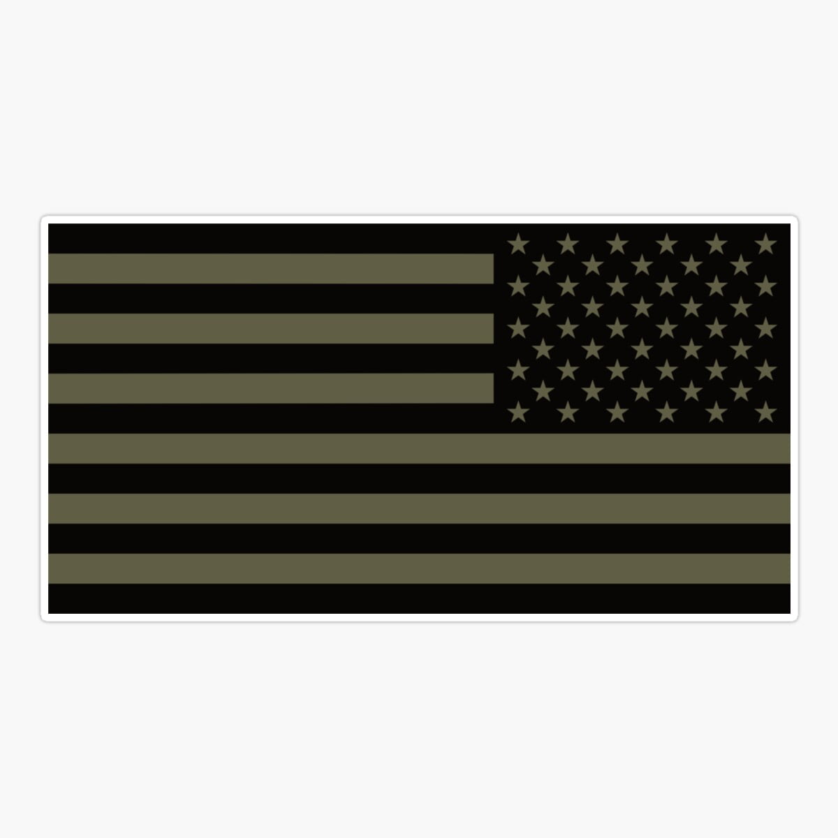 Maneki Reverse Green American Us Army Flag Er, Phone Decal Water Bottle ...