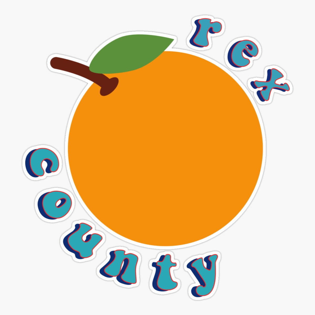 Maneki Rex Orange County Sticker, Phone Decal Water Bottle Stickers Car ...