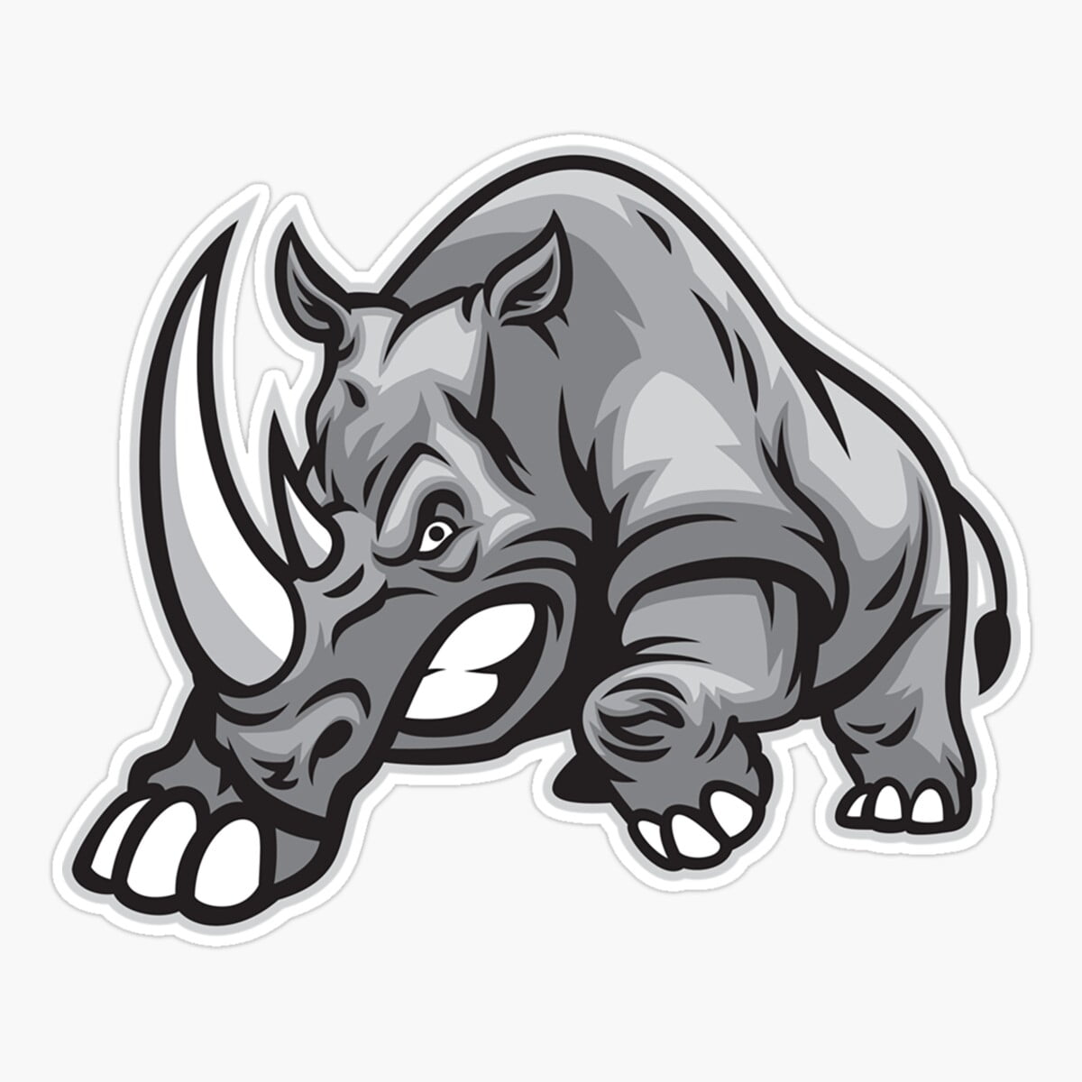 Maneki Rhino Horn Rhino Face Rhino Head Rhino Art Er, Phone Decal Water ...