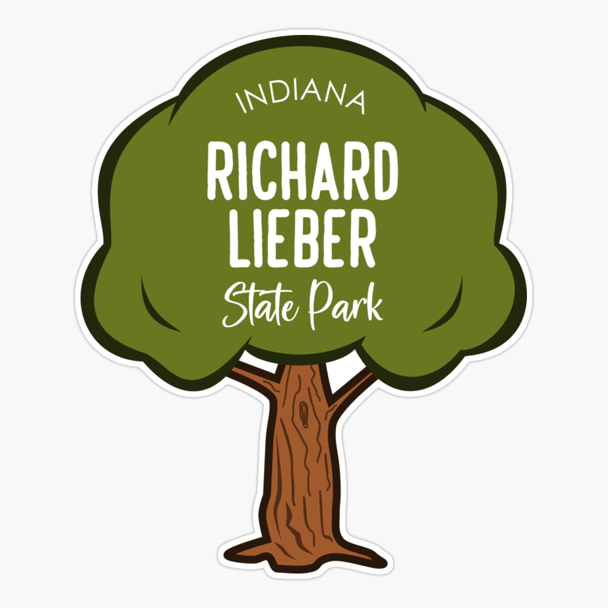 Maneki Richard Lieber State Park Indiana Tree Er, Phone Decal Water ...