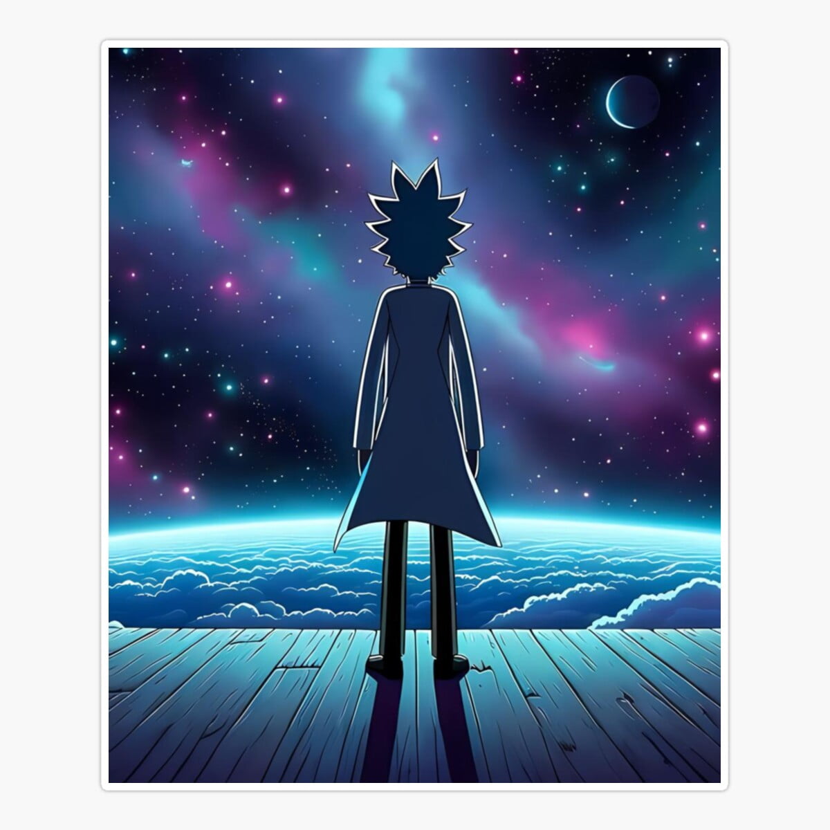 Maneki Rick And Morty Er, Phone Decal Water Bottle Stickers Car Decals ...