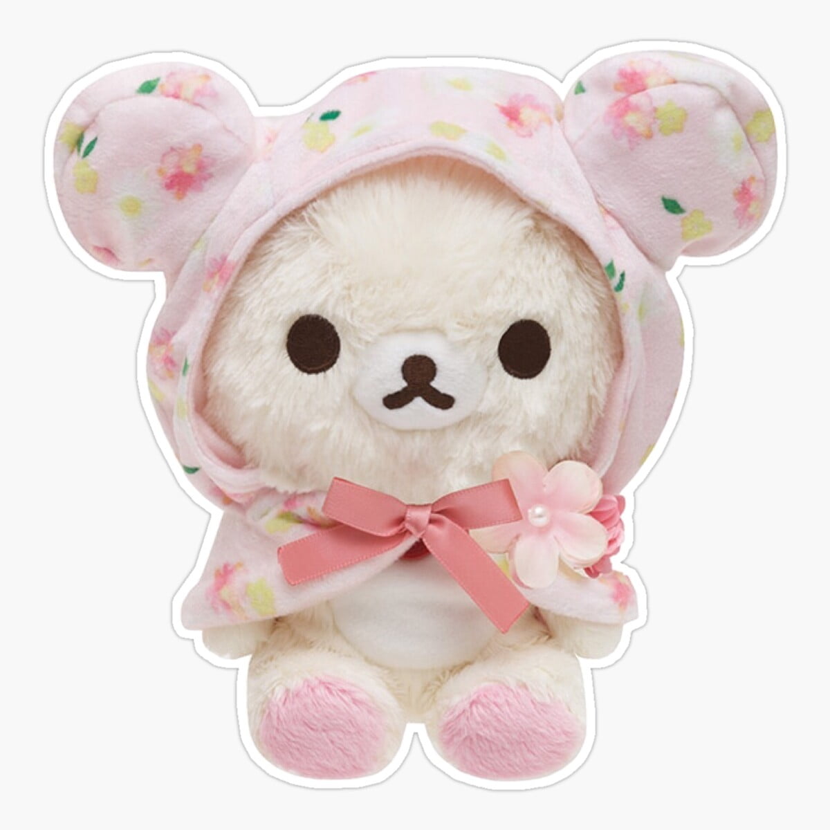 Maneki Rilakkuma Plush Sticker Sticker, Phone Decal Water Bottle ...