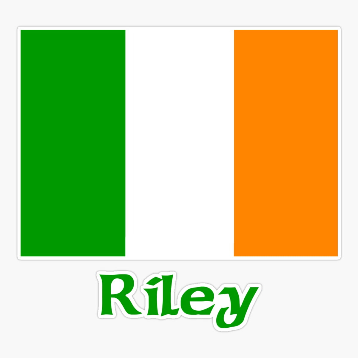 Maneki Riley Irish Flag Er, Phone Decal Water Bottle Stickers Car ...
