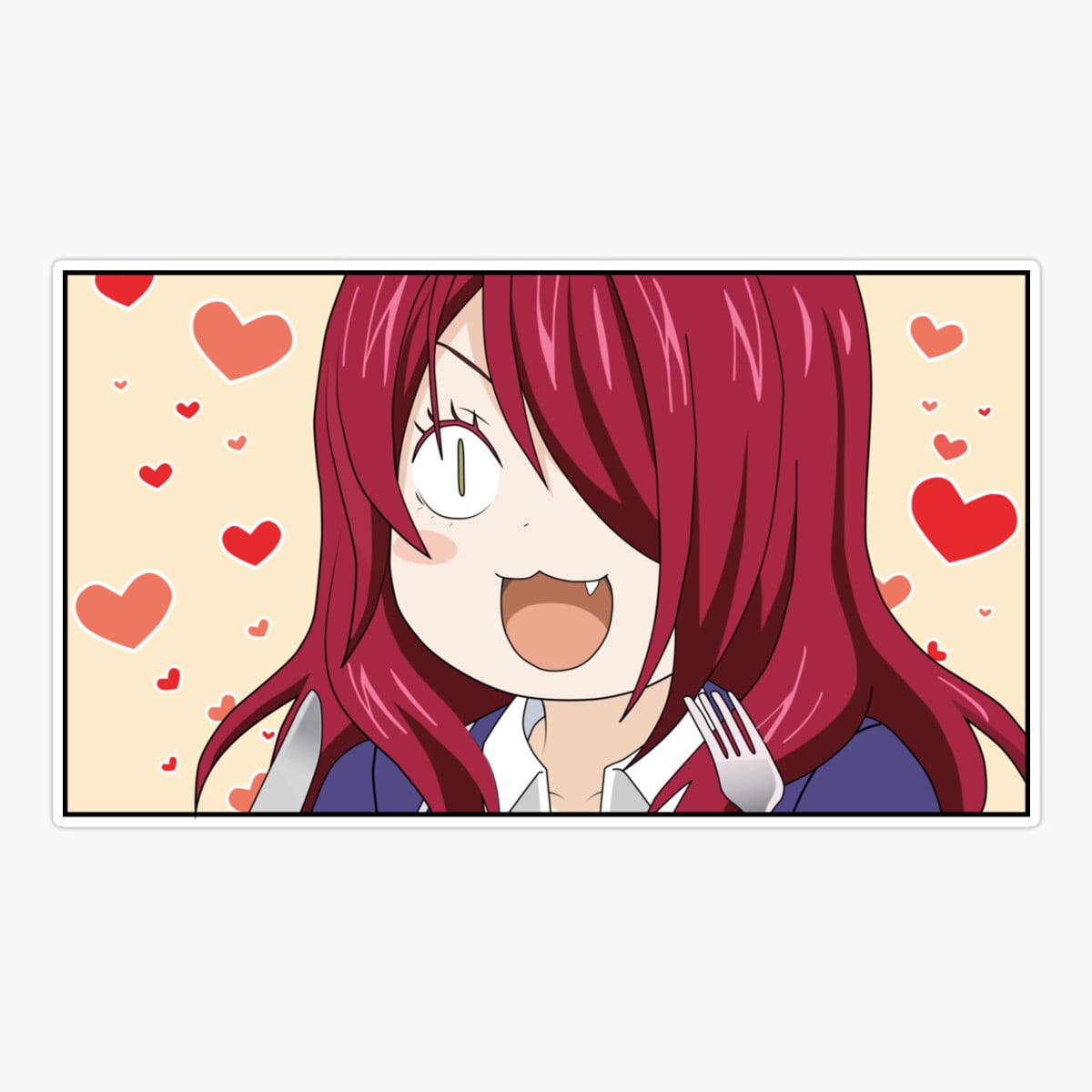 Maneki Rindou Kobayashi Thinks It'S Yum Sticker, Phone Decal Water ...
