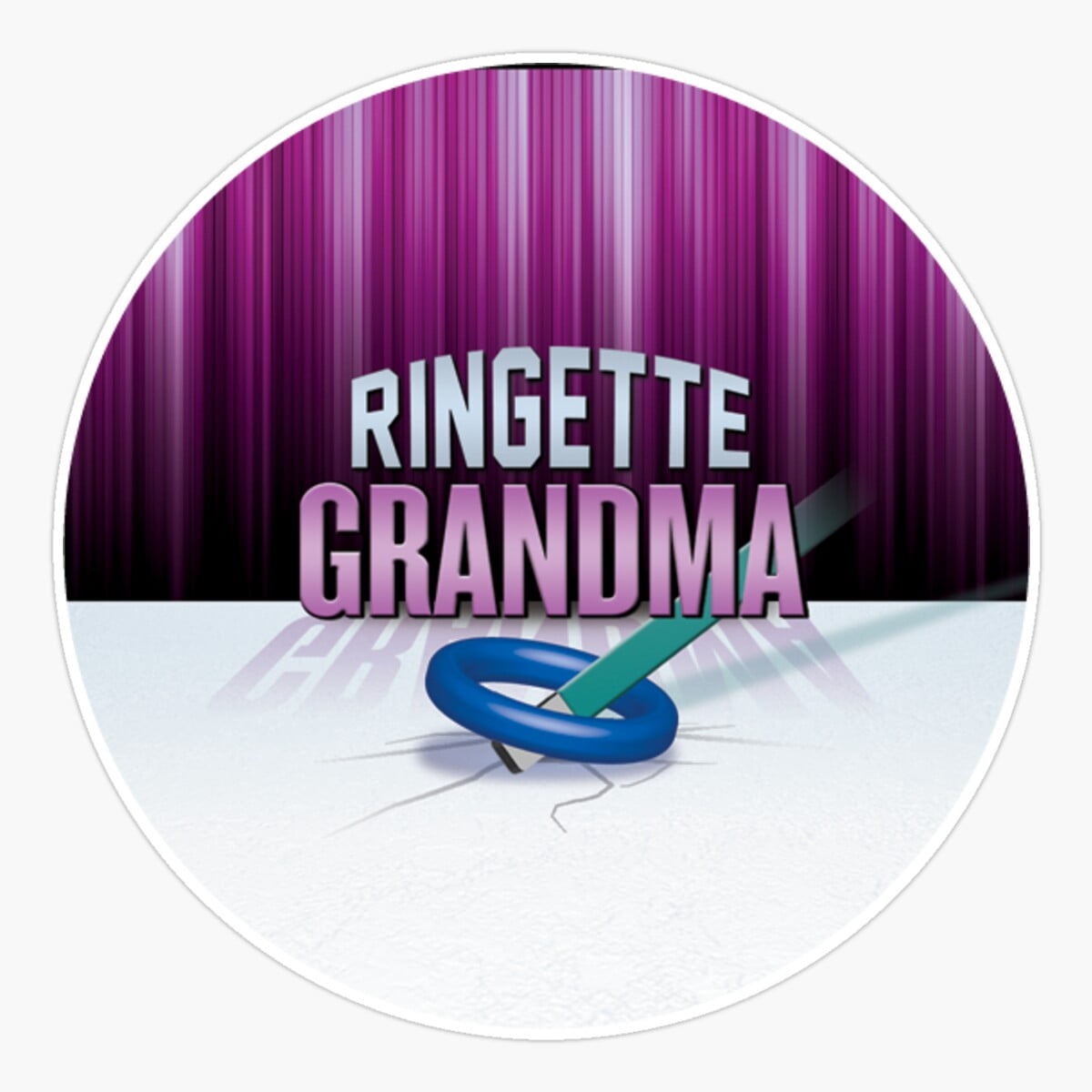 Maneki Ringette Grandma' Er, Phone Decal Water Bottle Stickers Car ...