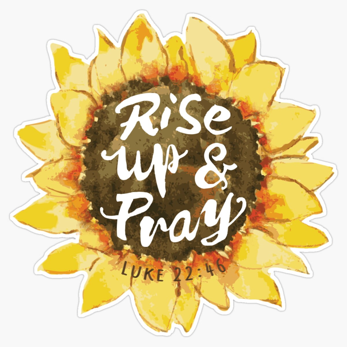 Maneki Rise Up And Pray - Luke 22:46 Er, Phone Decal Water Bottle ...