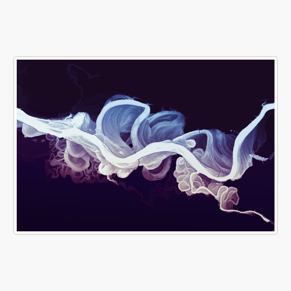 Maneki River Glåma Channels Sticker, Phone Decal Water Bottle Stickers ...