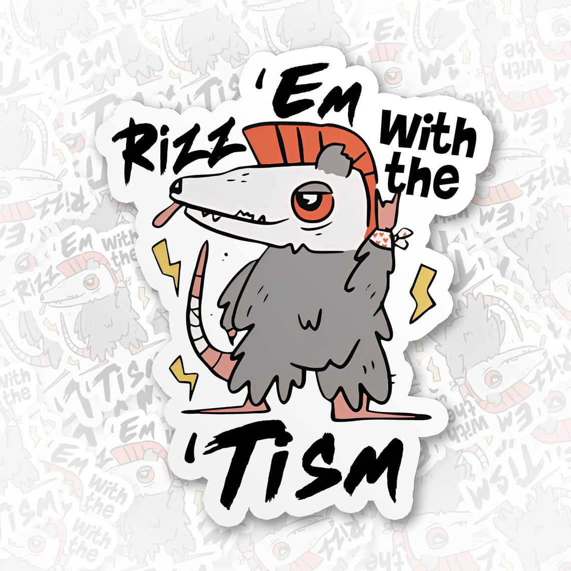 Maneki Rizz Em With The Tism Er, Funny Possum Opossum Ers, Dark Humor ...