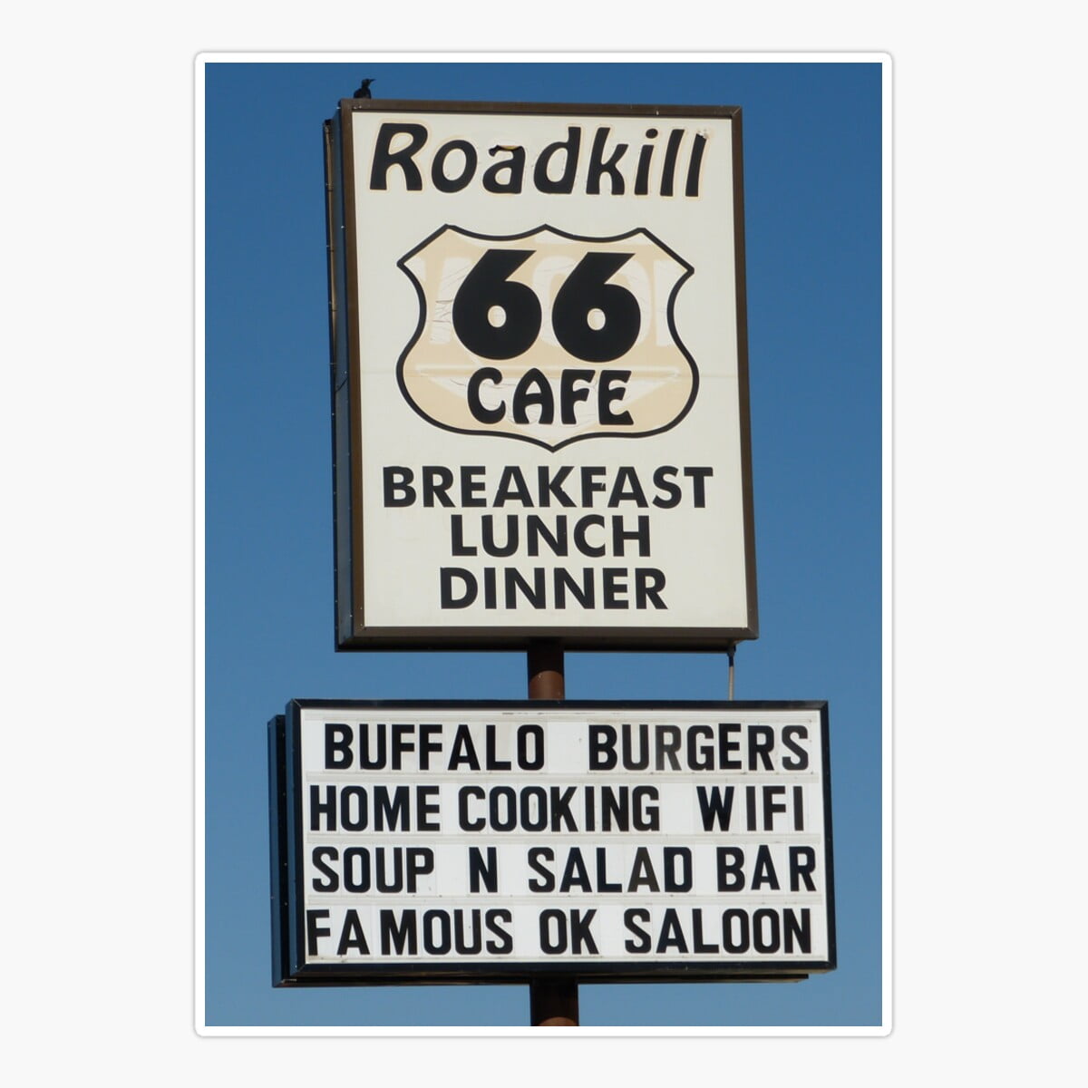 Maneki Roadkill Cafe, Seligman, Az Er, Phone Decal Water Bottle ...