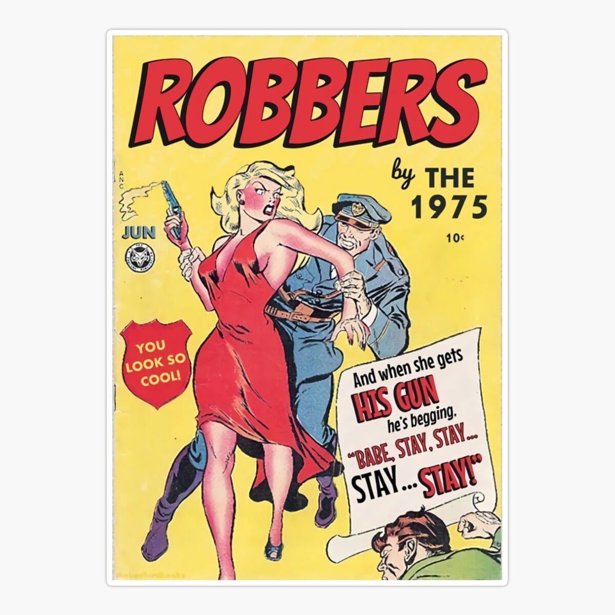 Maneki Robbers The 1975 Sticker, Phone Decal Water Bottle Stickers Car ...