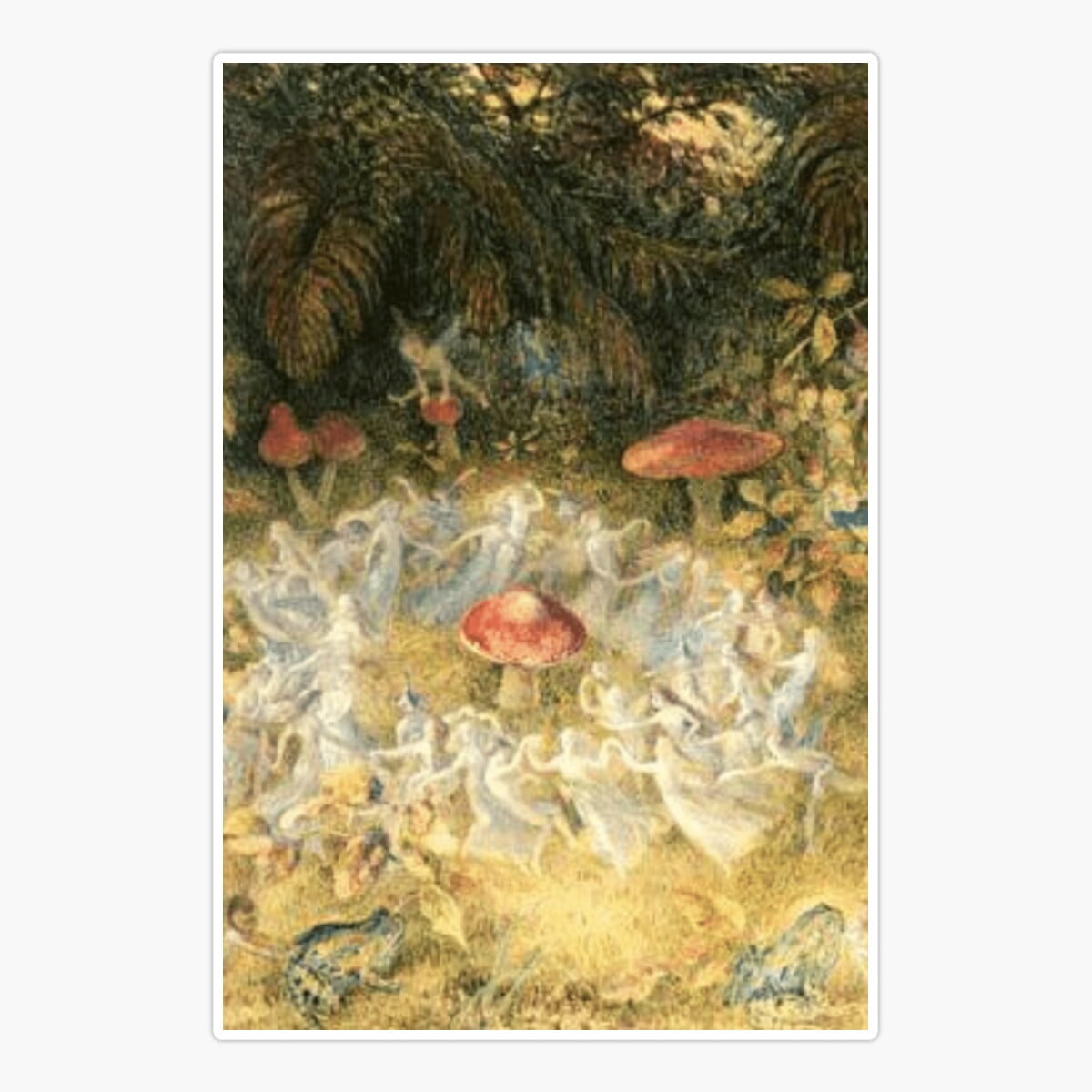 Maneki Robert Doyle: In Fairyland Illustration, Vintage Art Sticker ...