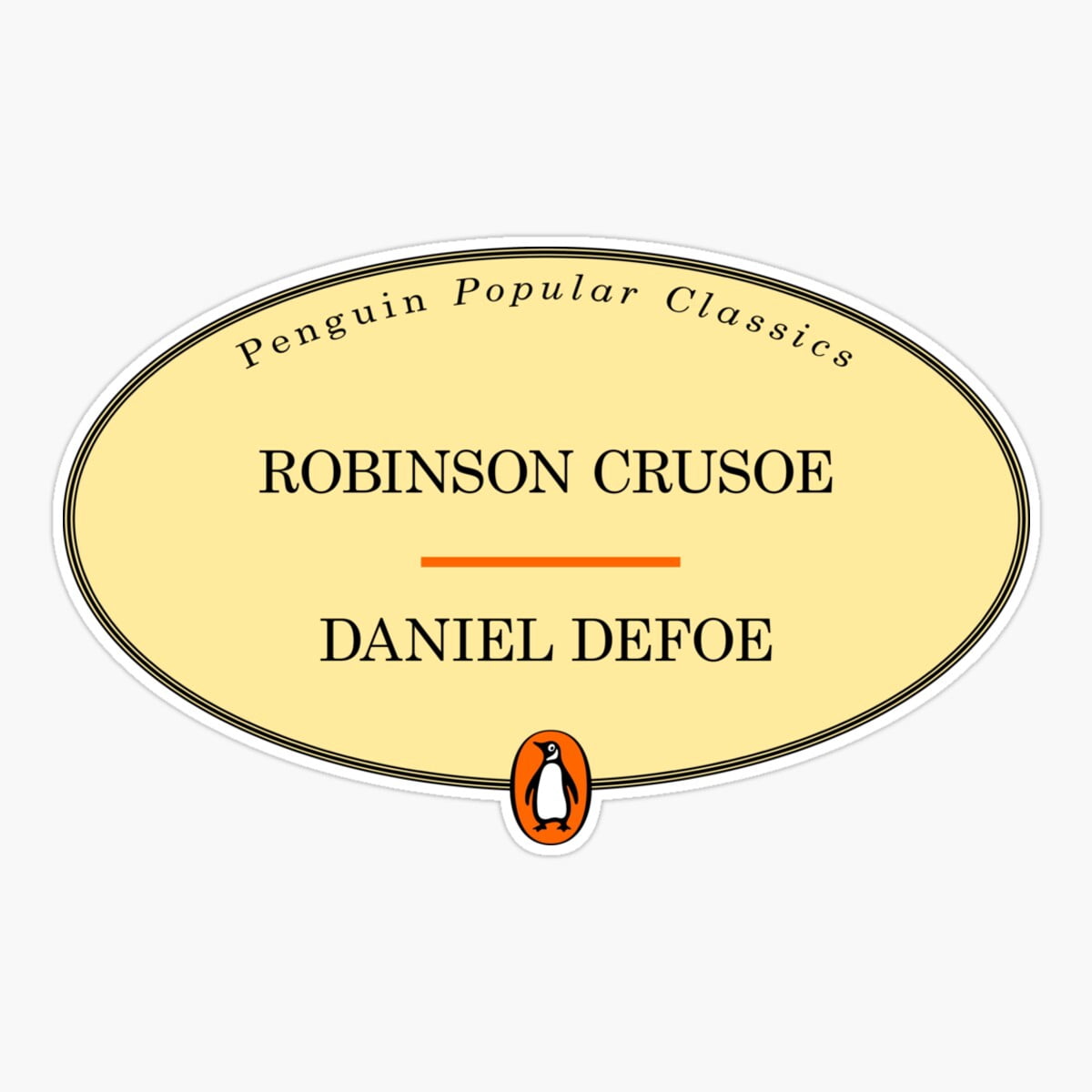 Maneki Robinson Crusoe Daniel Defoe Popular Classics Logo Sticker ...
