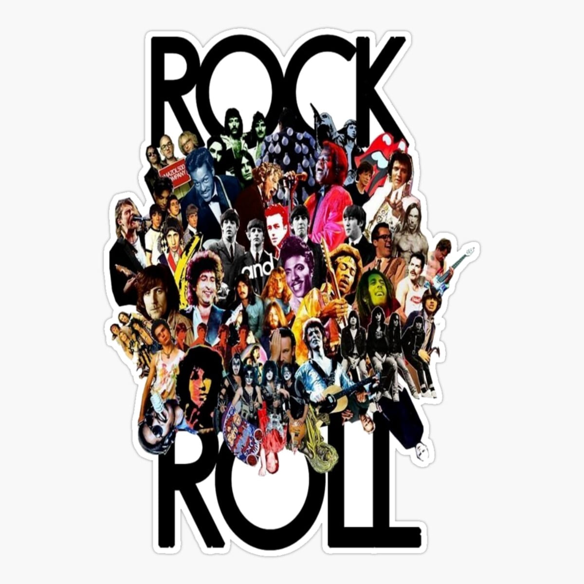 Maneki Rock And Roll Legends Sticker, Phone Decal Water Bottle Stickers ...