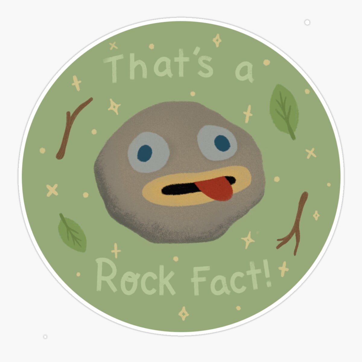 Maneki Rock Fact Sticker, Phone Decal Water Bottle Stickers Car Decals ...