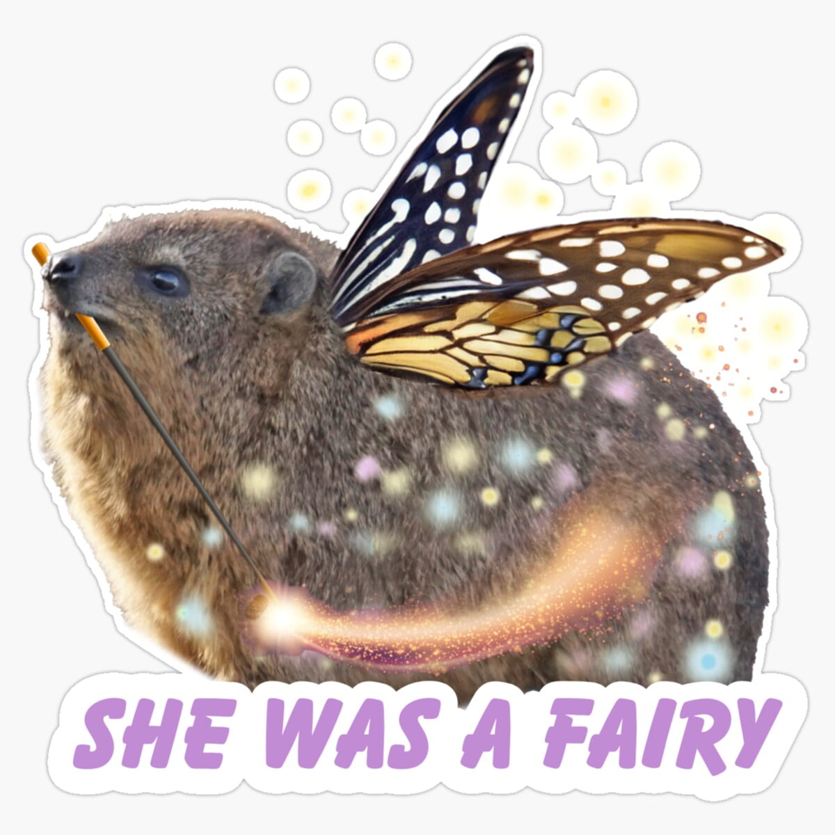 Maneki Rock Hyrax Fairy Er, Phone Decal Water Bottle Stickers Car ...