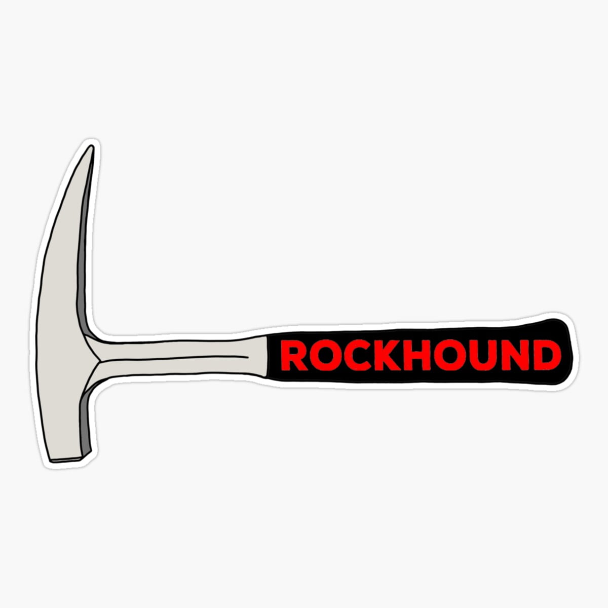 Maneki Rockhounding Rock Pick Geology Rockhound Hammer Er, Phone Decal ...