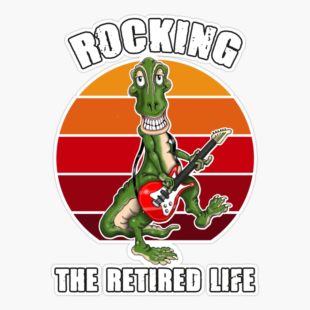 Maneki Rocking The Retired Life Funny Retired Life Er, Phone Decal ...