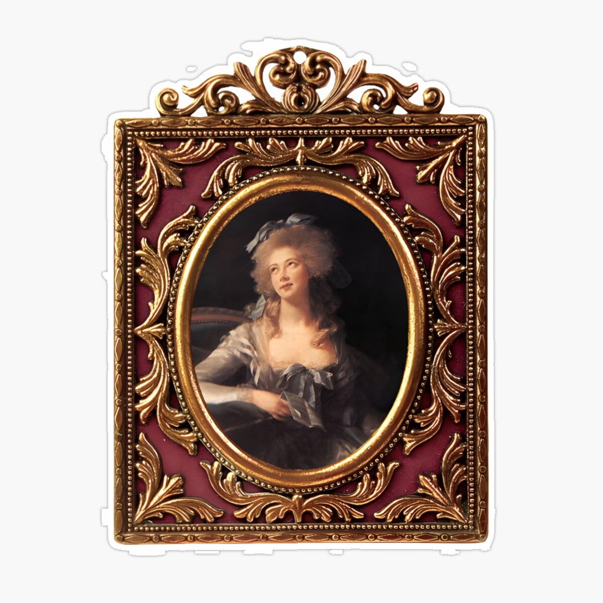 Maneki Rococo Frame 3 Sticker, Phone Decal Water Bottle Stickers Car ...