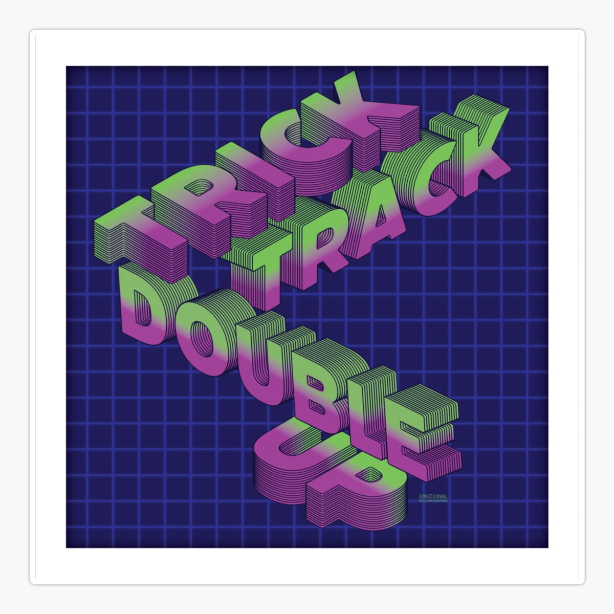 Maneki Roller Coaster Trick Track Double Up (Green/Purple) Sticker ...