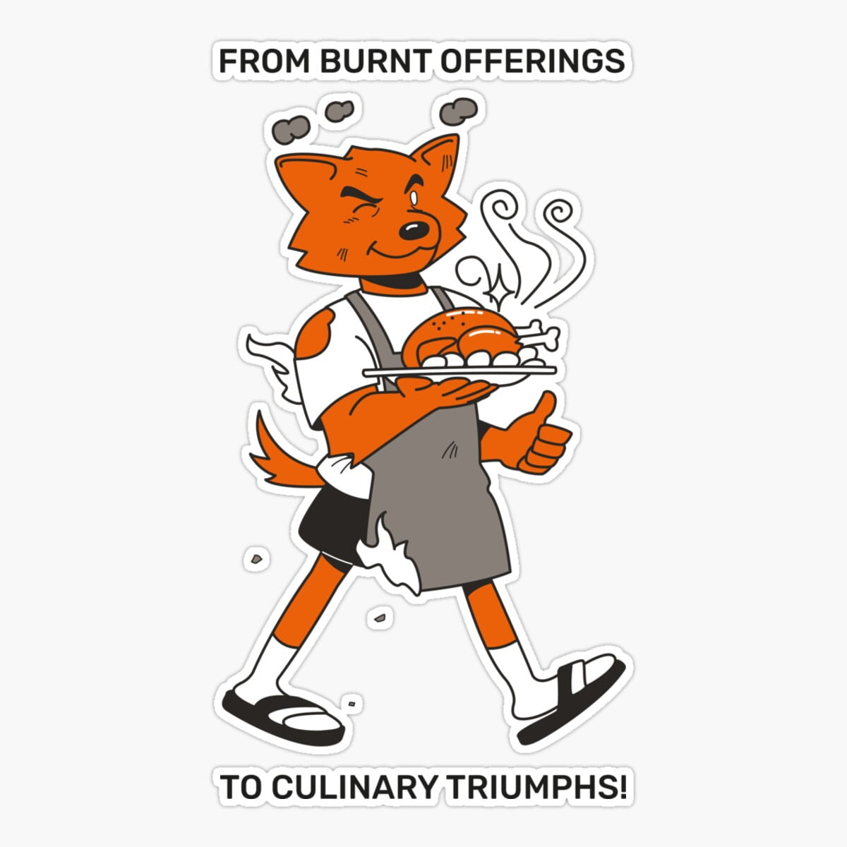 Maneki Rom Burnt Oerings To Culinary Triumphs! Sticker, Phone Decal ...