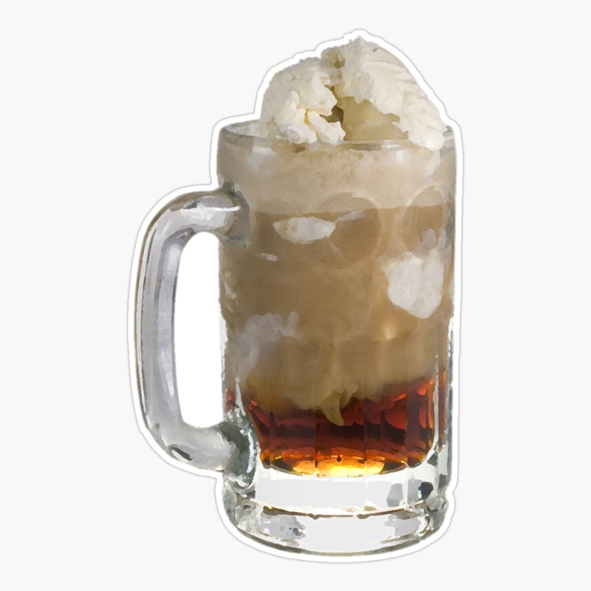 Maneki Root Beer Float Cartoon Design A&W Er, Phone Decal Water Bottle ...