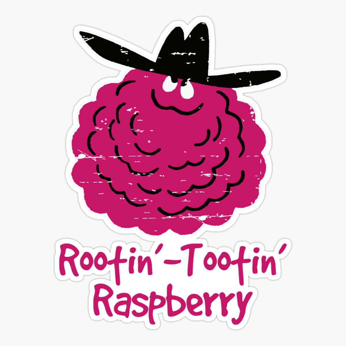 Maneki Rootin' Tootin' Raspberry Er, Phone Decal Water Bottle Stickers ...