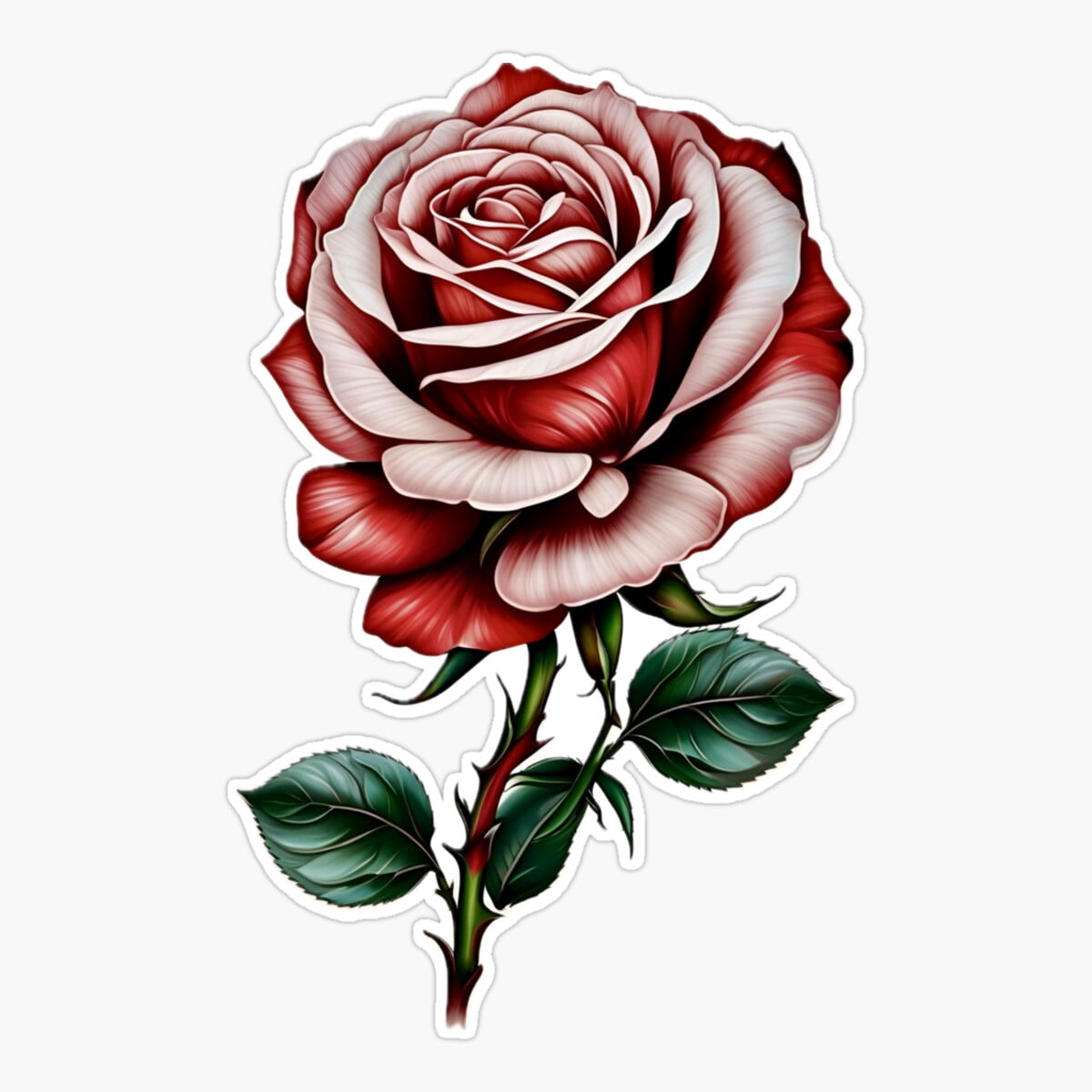 Maneki Rose Tattoo Sticker, Phone Decal Water Bottle Stickers Car ...
