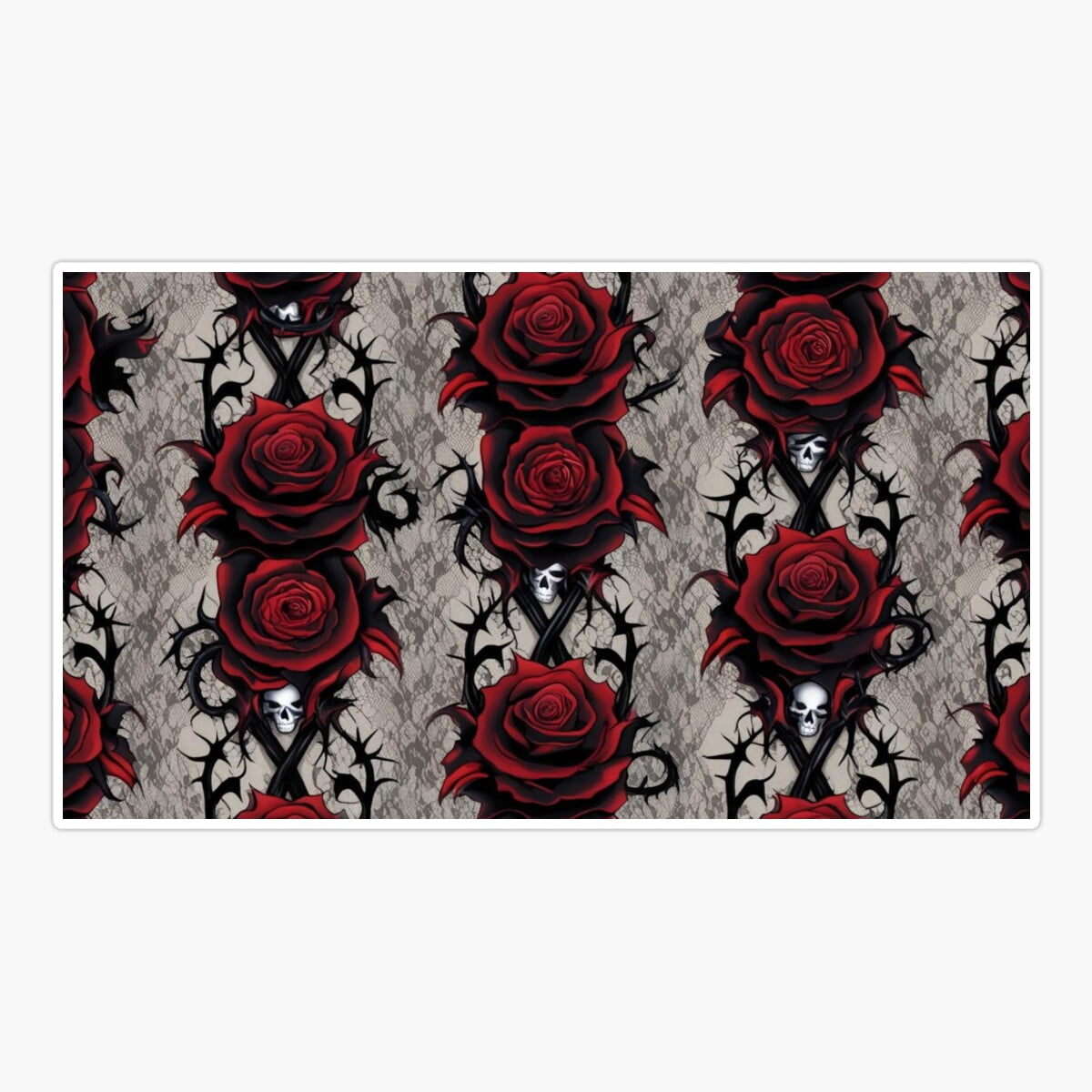 Maneki Rose Thorns And Lace Er, Phone Decal Water Bottle Stickers Car ...