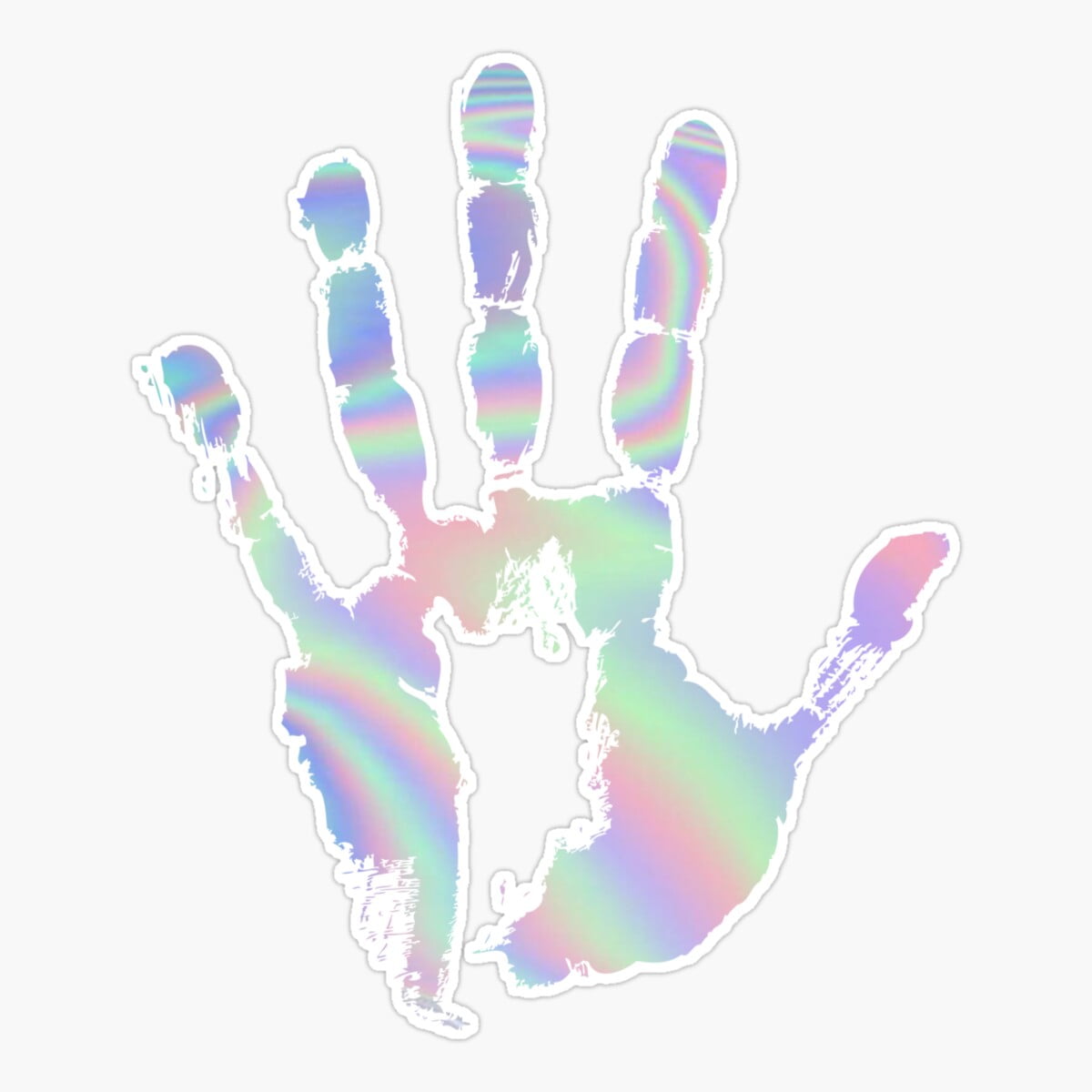 Maneki Roswell Hand Print Sticker, Phone Decal Water Bottle Stickers ...