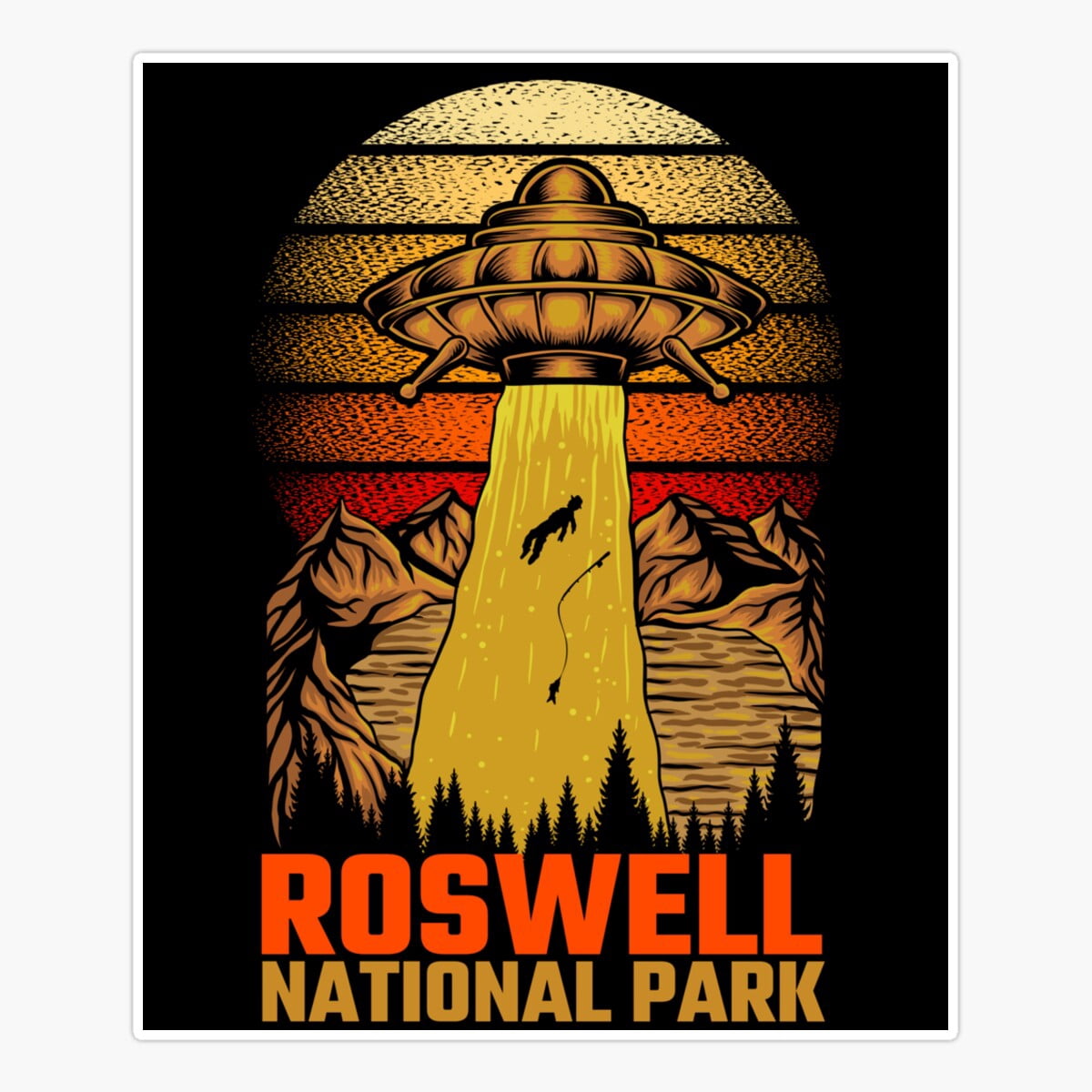 Maneki Roswell National Park Alien Abduction Vintage Sunset Er, Phone ...