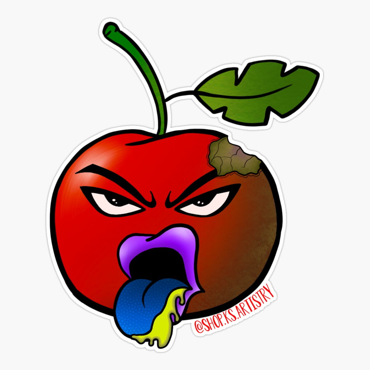 Maneki Rotten Cherries Er, Phone Decal Water Bottle Stickers Car Decals ...