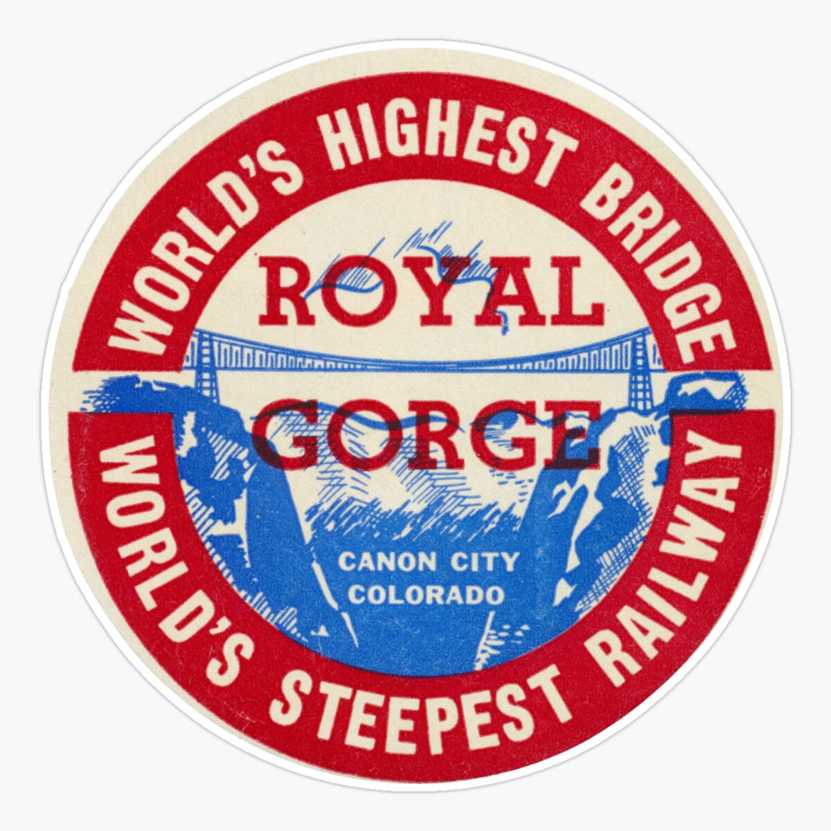 Maneki Royal Gorge Of Canon City, Colorado Sticker, Phone Decal Water ...