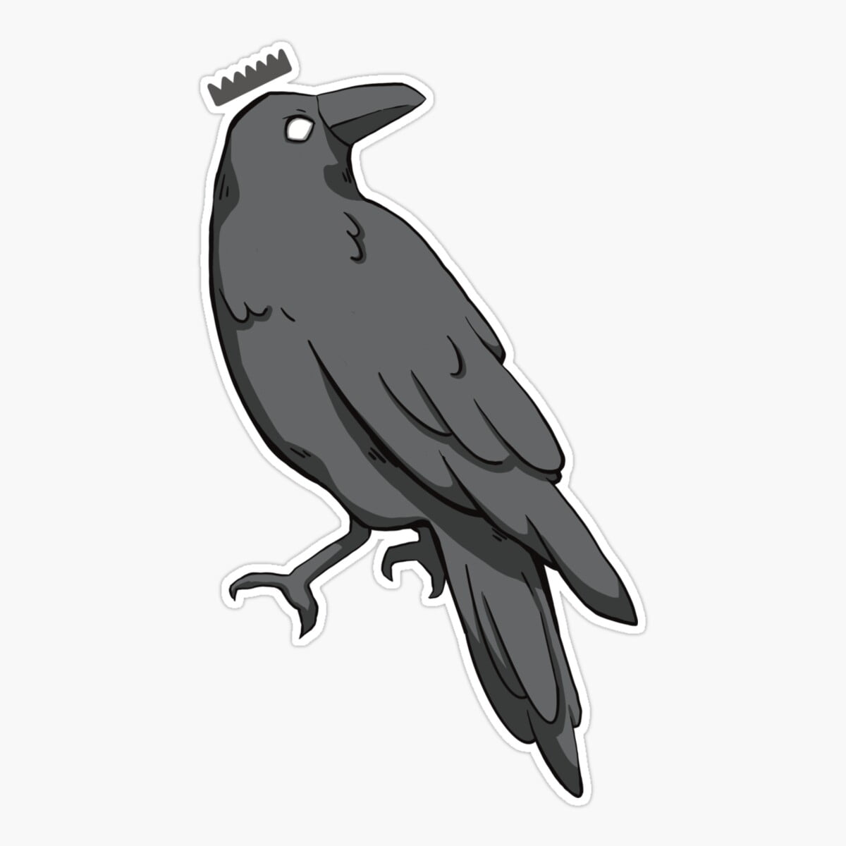 Maneki Royal Raven Sticker, Phone Decal Water Bottle Stickers Car ...