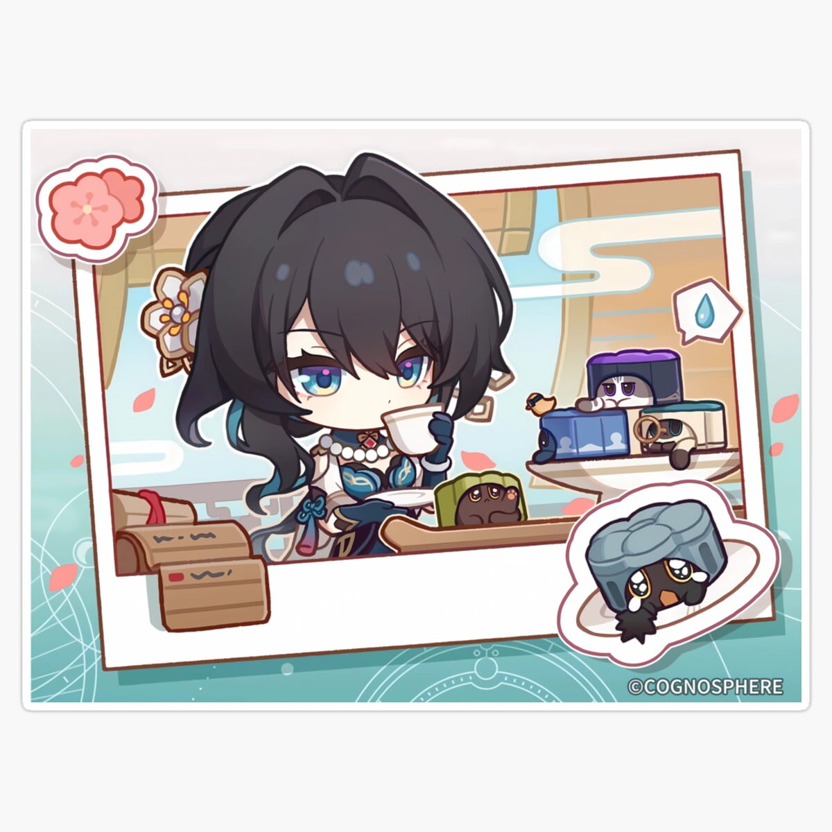 Maneki Ruan Mei - Honkai: Star Rail Er, Phone Decal Water Bottle ...