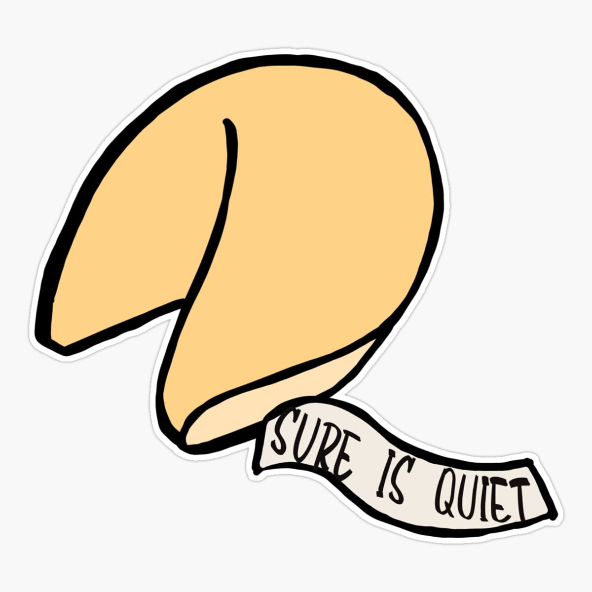 Maneki Rude Fortune Cookie- Sure Is Quiet Er, Phone Decal Water Bottle ...