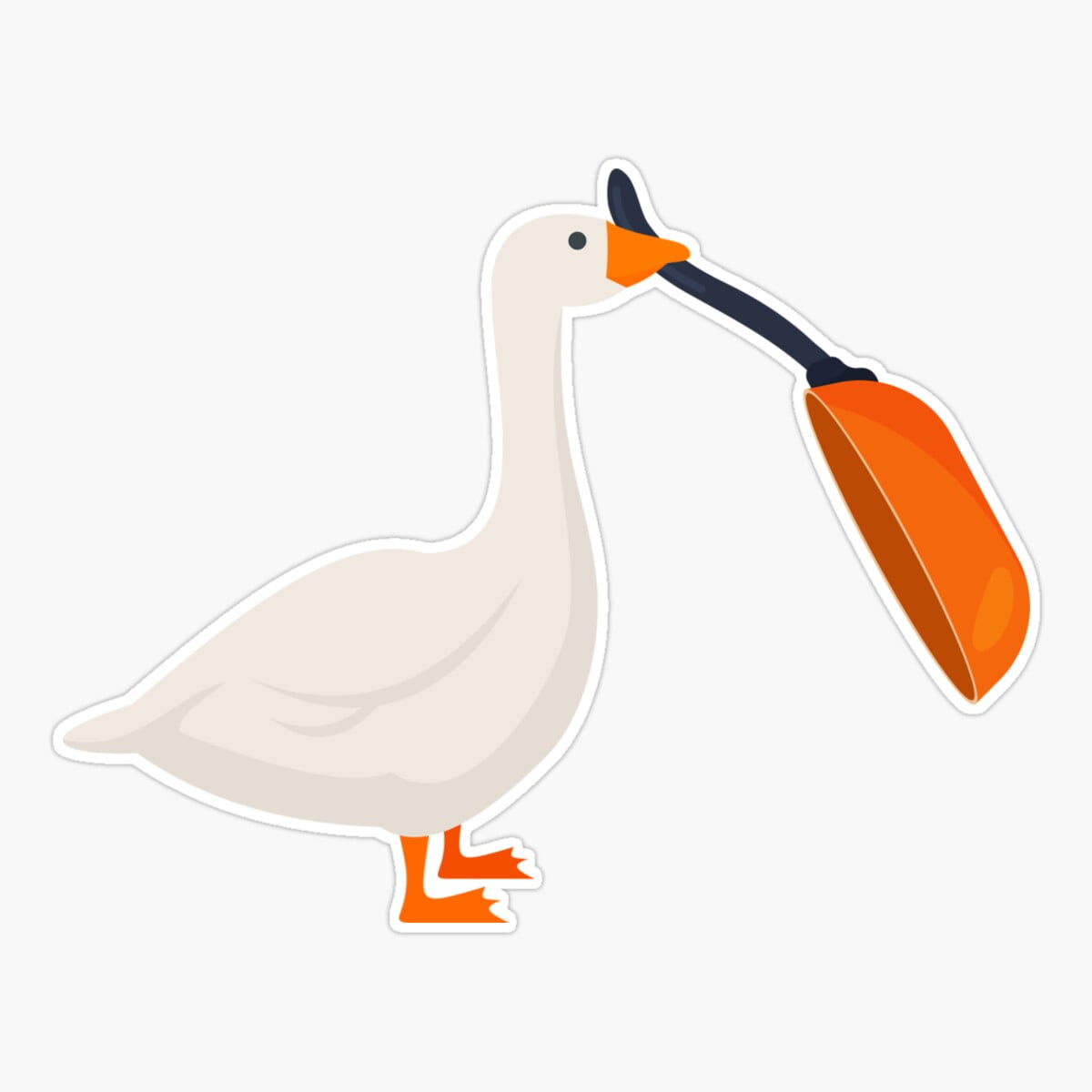 Maneki Rude Goose Sticker, Phone Decal Water Bottle Stickers Car Decals ...