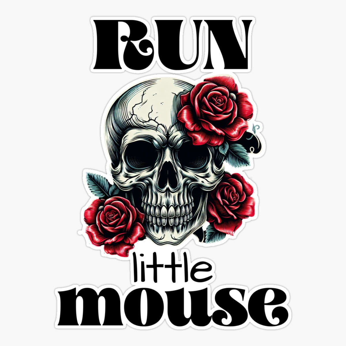 Maneki Run Little Mouse Sticker, Phone Decal Water Bottle Stickers Car ...