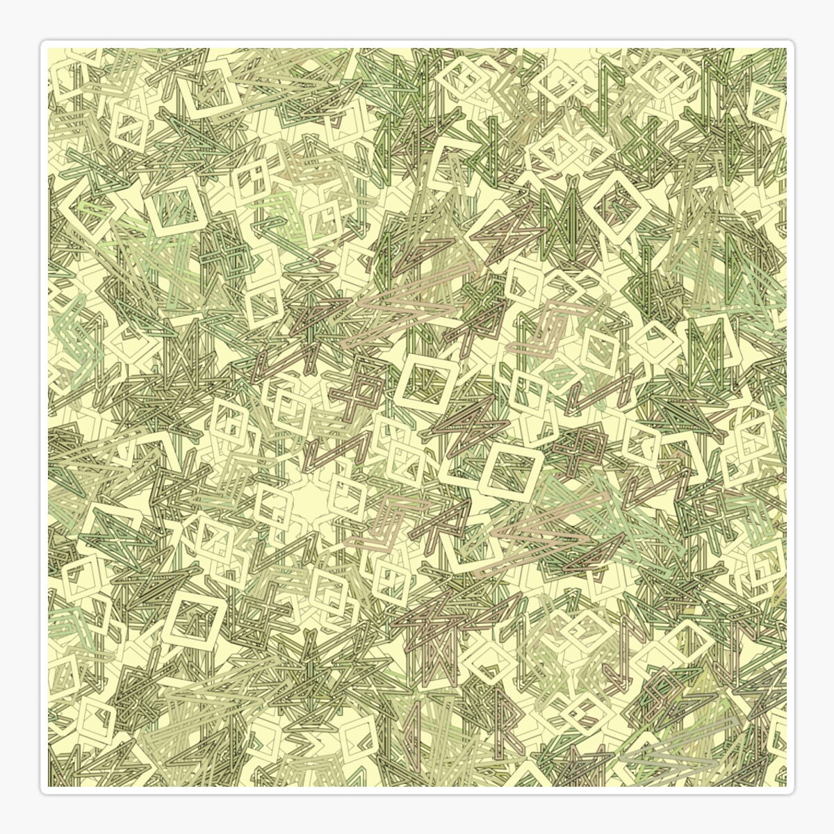 Maneki Runic Good Vibes Sticker, Phone Decal Water Bottle Stickers Car ...