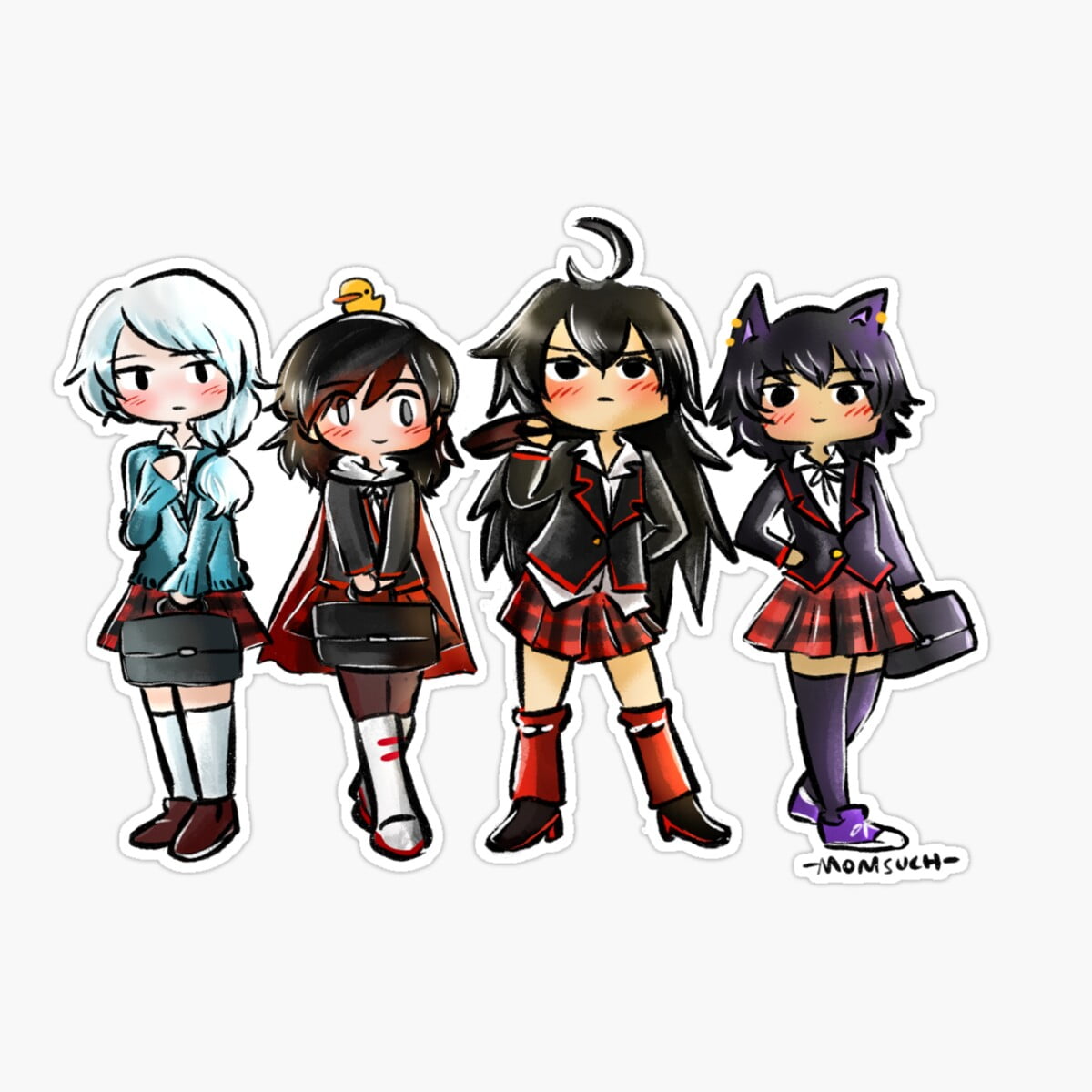 Maneki Rwby Moms Er, Phone Decal Water Bottle Stickers Car Decals ...